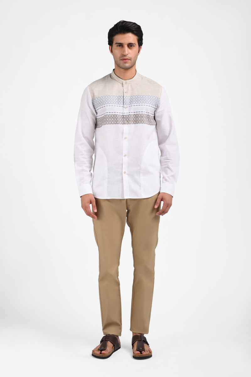 MOC Kemeja Koko Lengan Panjang Pria AYUB-WHITE – MOC Store ID